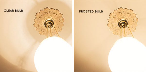 Clear vs. Frosted Light Bulb - Making it Lovely